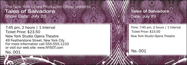 Full-Colour All-Purpose Event Tickets | Eventgroove