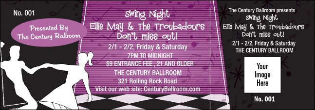 Dance Ticket Templates | Eventgroove