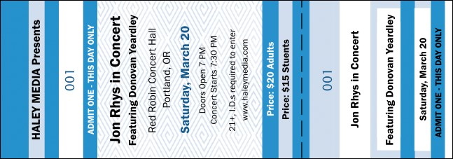 Full-Colour All-Purpose Event Tickets | Eventgroove