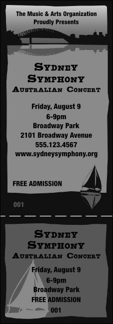 Black & White Event Ticket Templates| Eventgroove