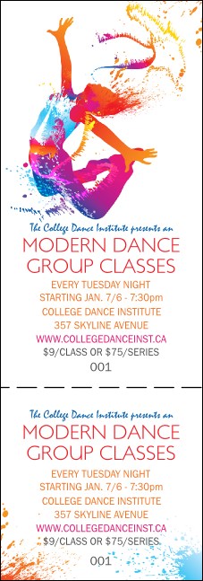 Dance Ticket Templates | Eventgroove