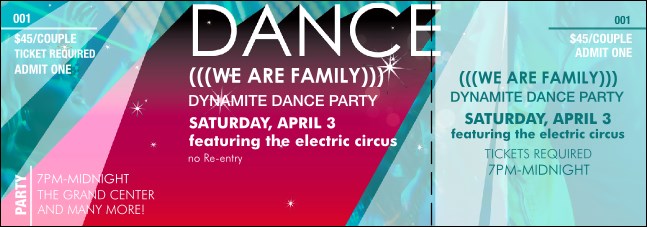 Dance Ticket Templates | Eventgroove