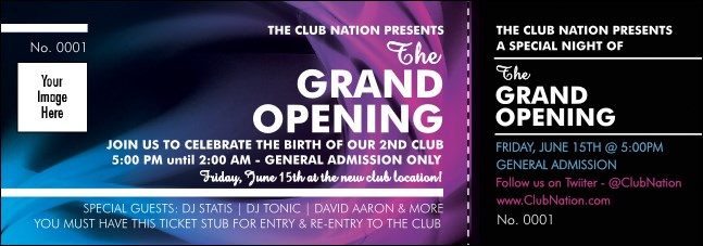 Full-Colour All-Purpose Event Tickets | Eventgroove