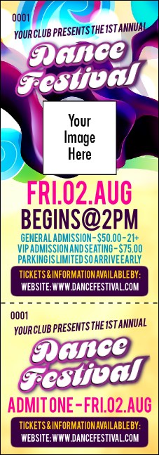 Dance Ticket Templates | Eventgroove