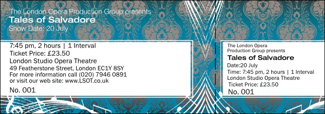 Full-Colour All-Purpose Event Tickets | Eventgroove