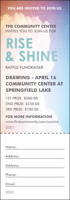 Colour Raffle Tickets | Eventgroove