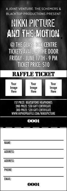 Budget Black & White Raffle Tickets | Eventgroove
