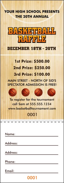 Sports Raffle Ticket Templates | Eventgroove