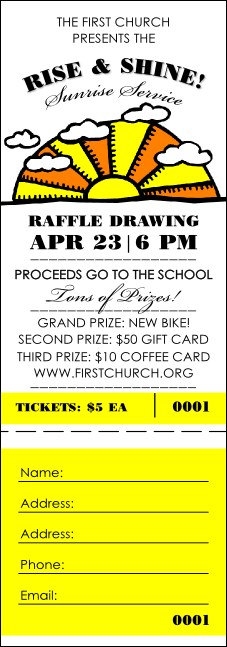Colour Printed Raffle Tickets & Templates | Eventgroove