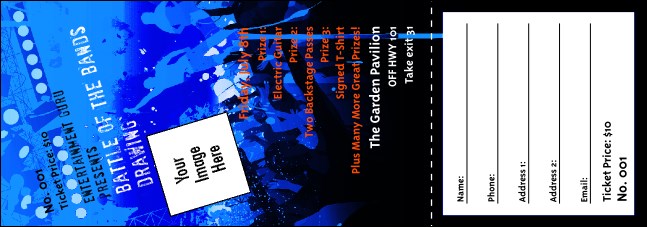 Colour Raffle Tickets | Eventgroove