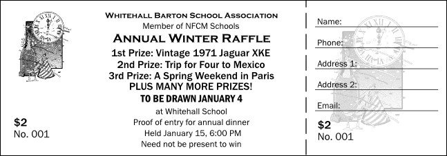 Budget Black & White Raffle Tickets | Eventgroove