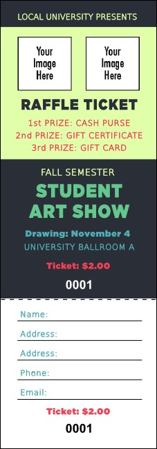 Colour Printed Raffle Tickets & Templates | Eventgroove