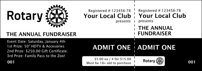Affordable Fundraiser Event Ticket Printing | No Minimums