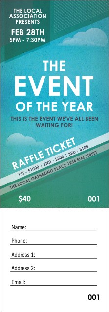 50-50 Tickets | 50-50 Raffle Tickets | Eventgroove