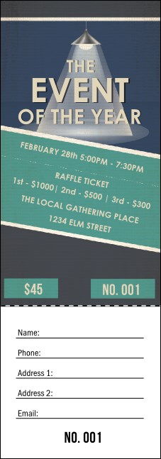 Colour Printed Raffle Tickets & Templates | Eventgroove
